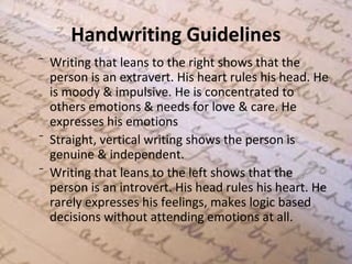 How handwriting communicates | PPT