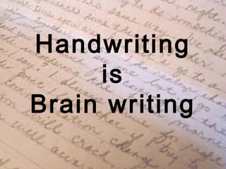 How handwriting communicates | PPT