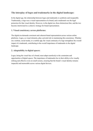 How has the Digital Age Increased the Importance of Trademarks and ...