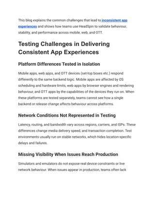How HeadSpin Enables Faster, More Reliable App Experiences Across ...