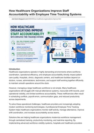 Enhancing Healthcare Staff Accountability with Advanced Time Tracking ...