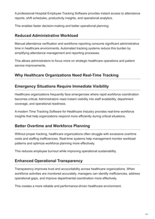 Enhancing Healthcare Staff Accountability with Advanced Time Tracking ...
