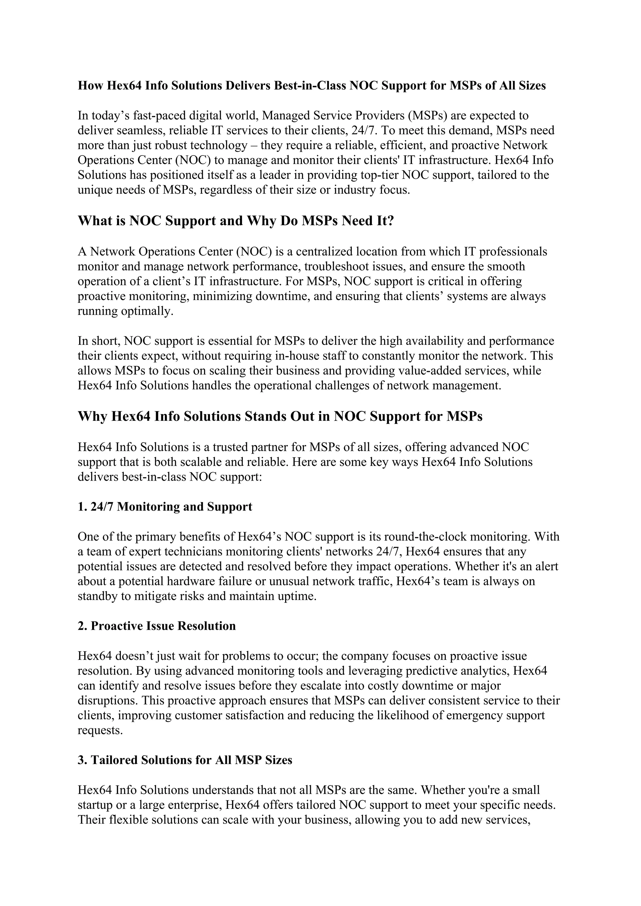 How Hex64 Info Solutions Delivers Best.docx | Free Download