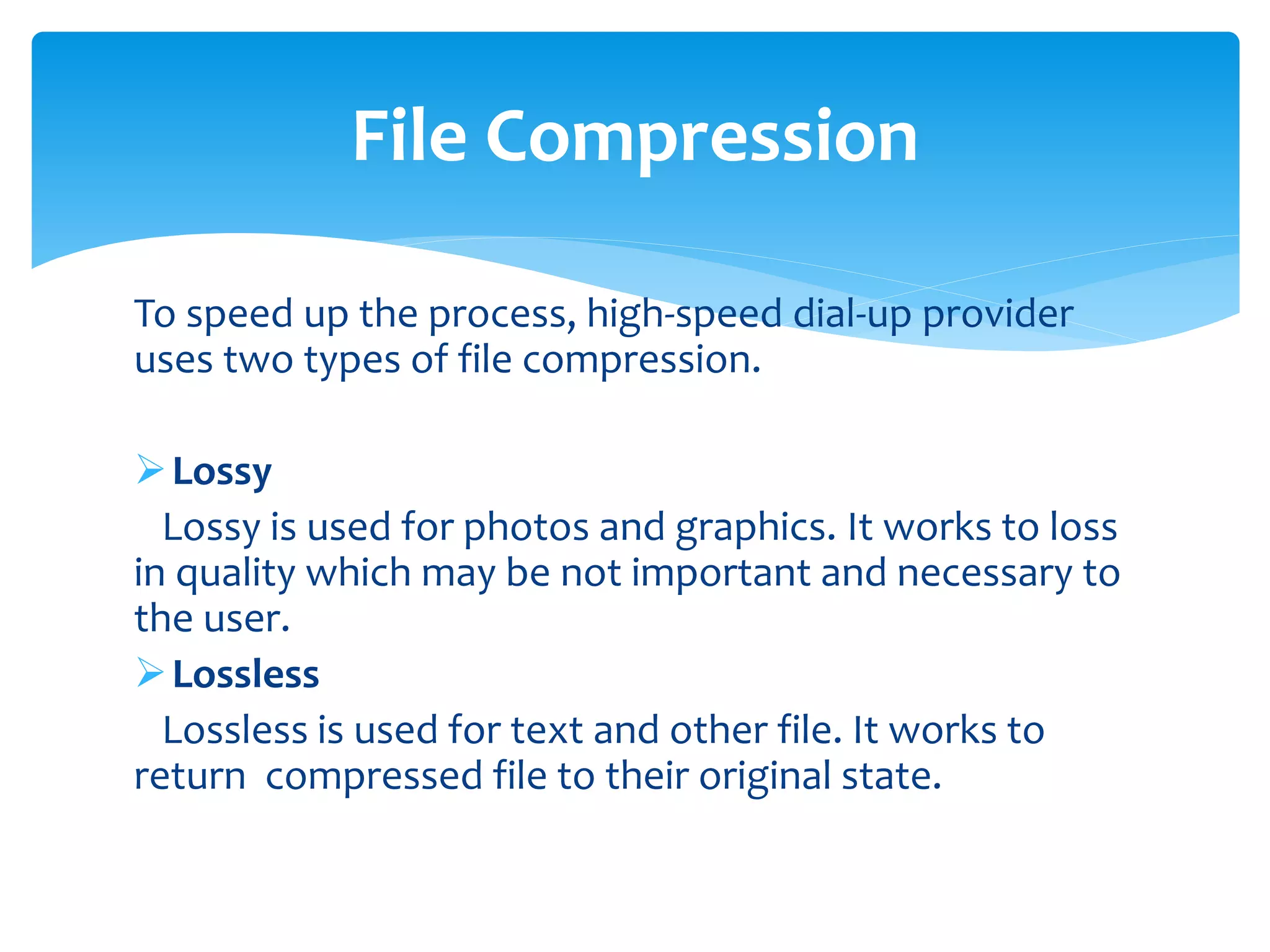 How high speed dial-up works | PDF