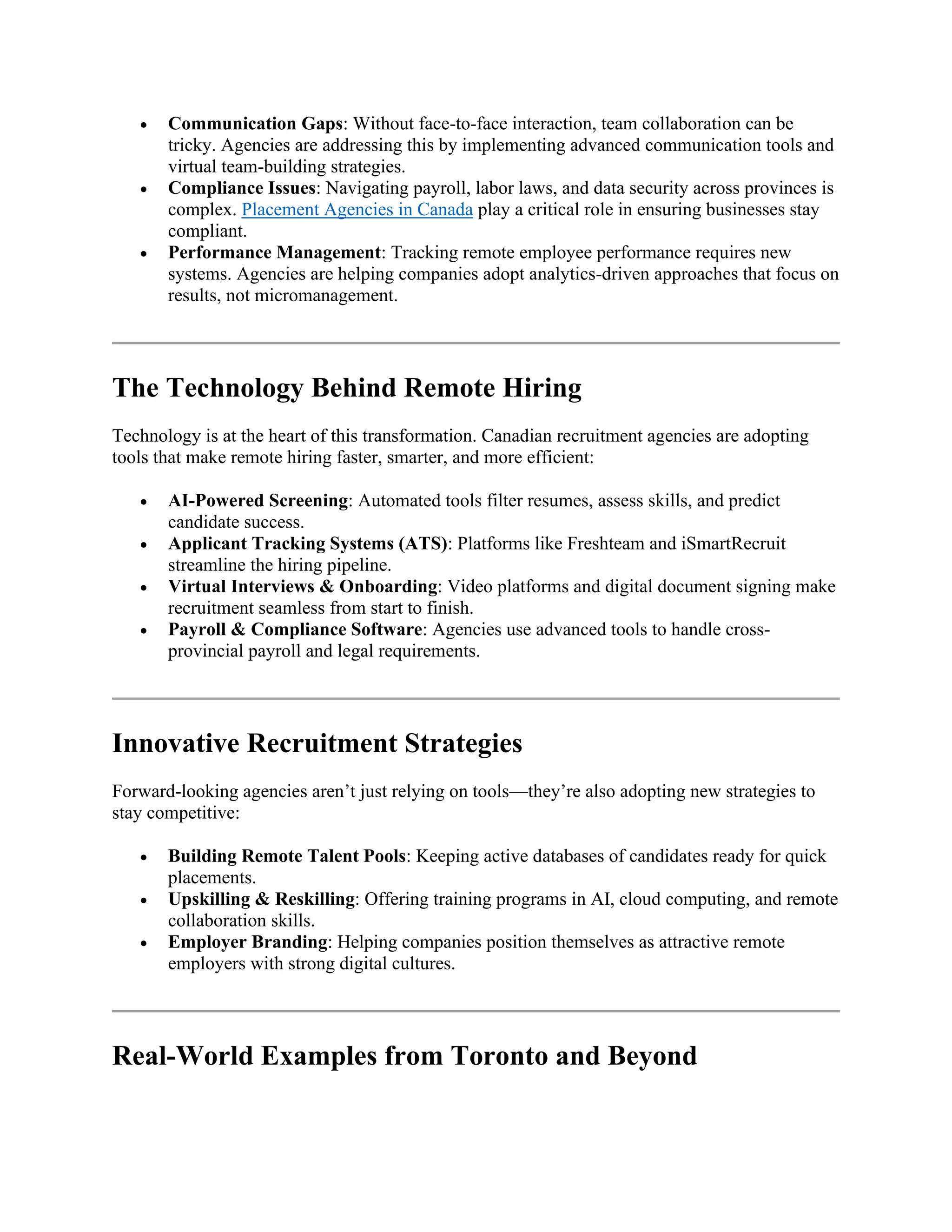 How Hiring Agencies in Toronto Are Adapting to the Rise of Remote ...