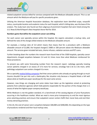 How hospitals can bill for outpatient cancer care | PDF