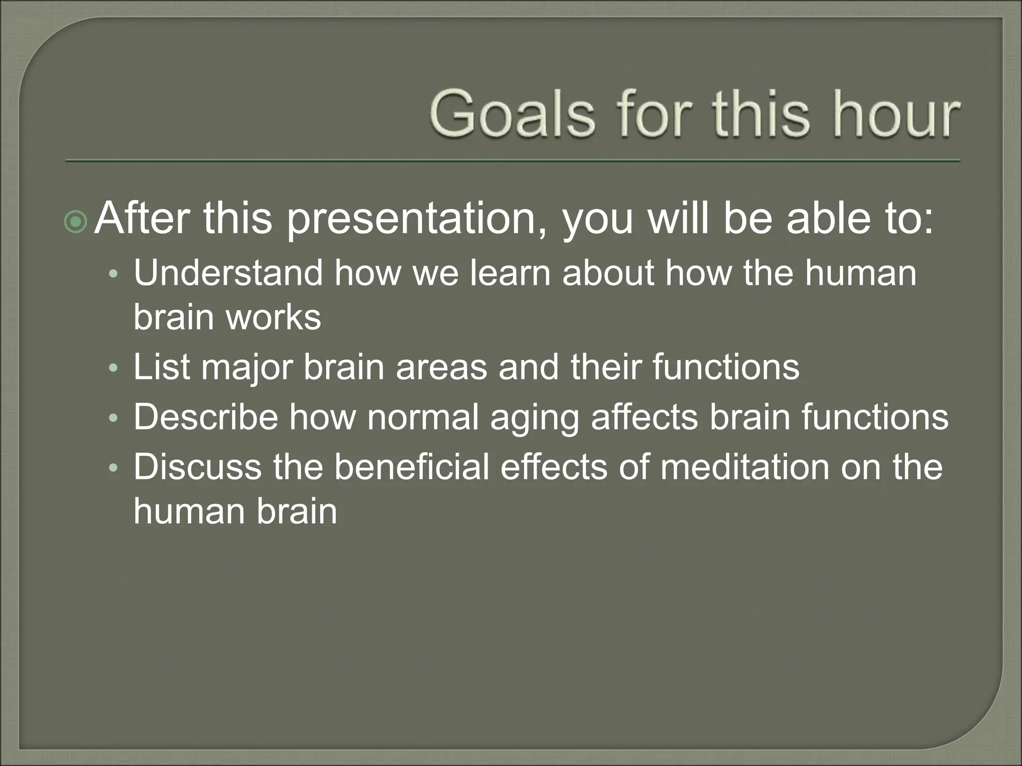 how human brain works presentation for the students which is more ...
