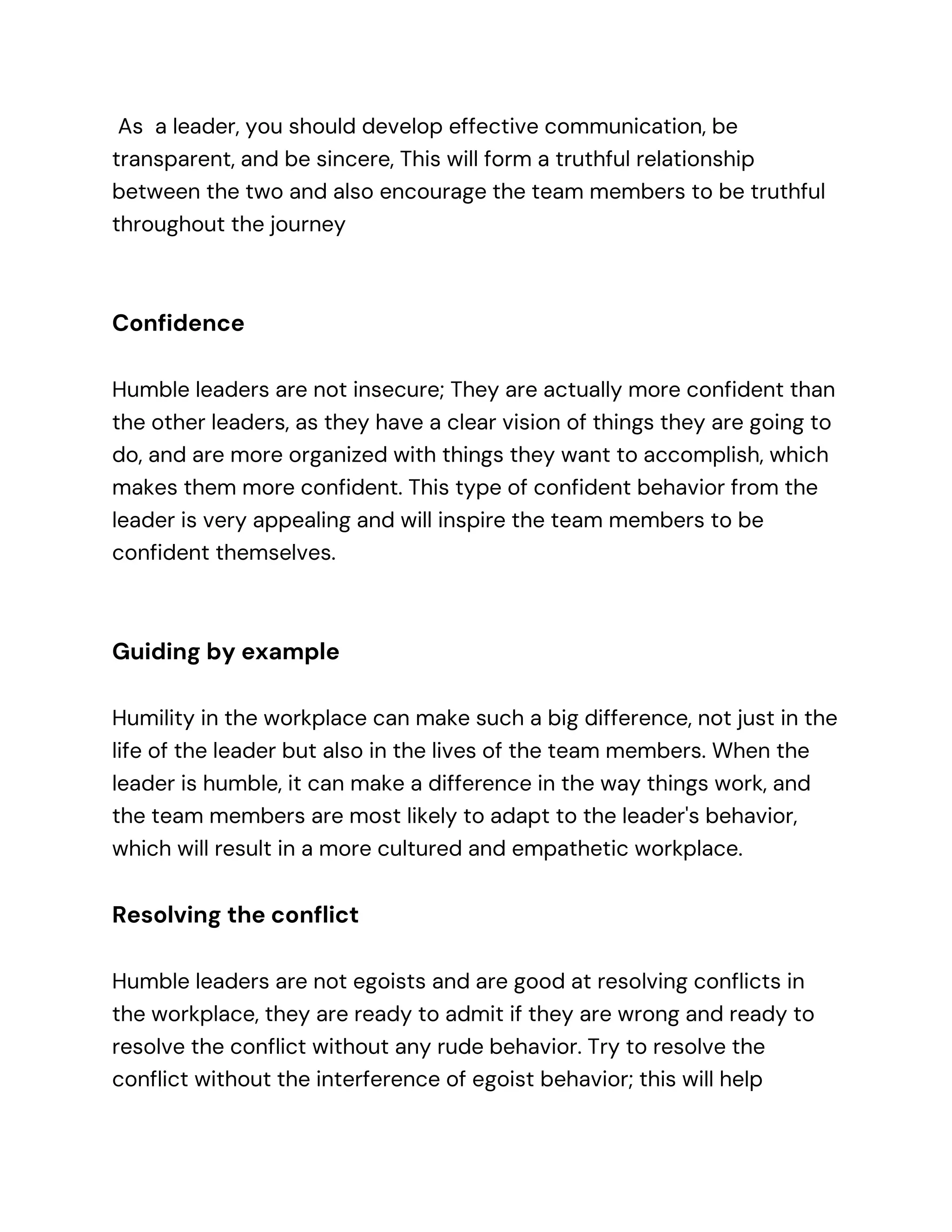 How Humility Makes the Best Leaders | PDF