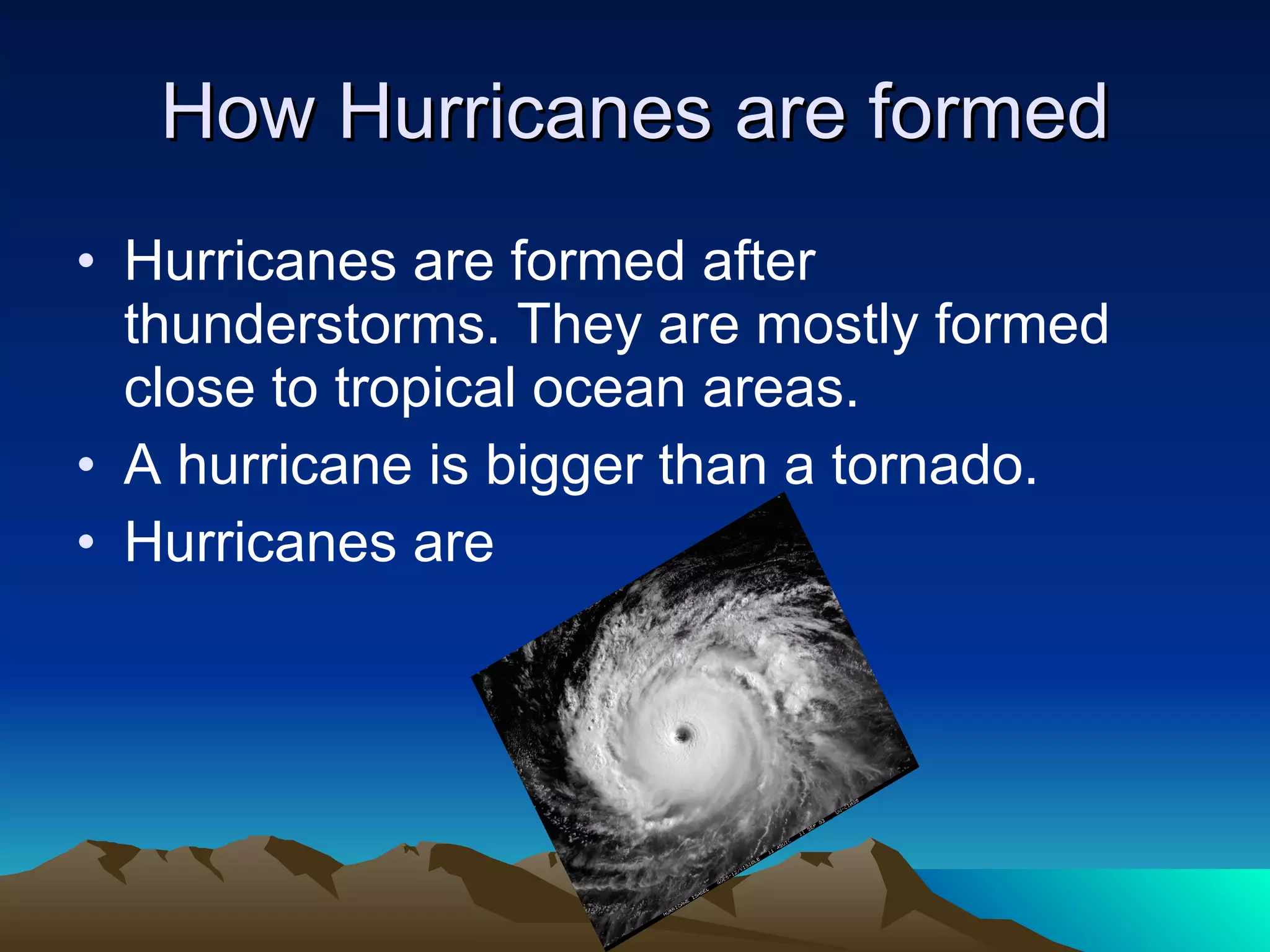 How hurricanes and tornadoes form | PPT
