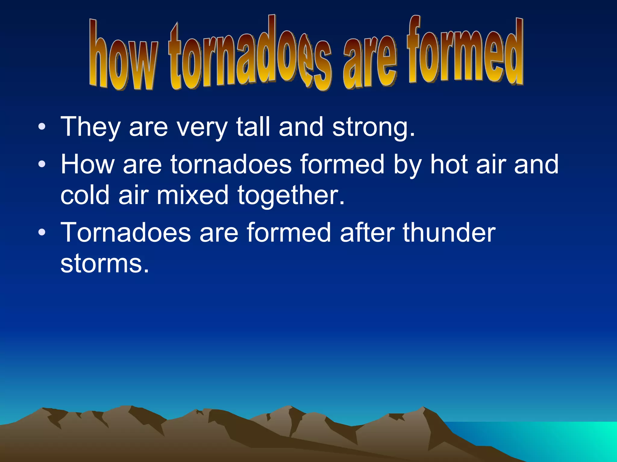 How hurricanes and tornadoes form | PPT