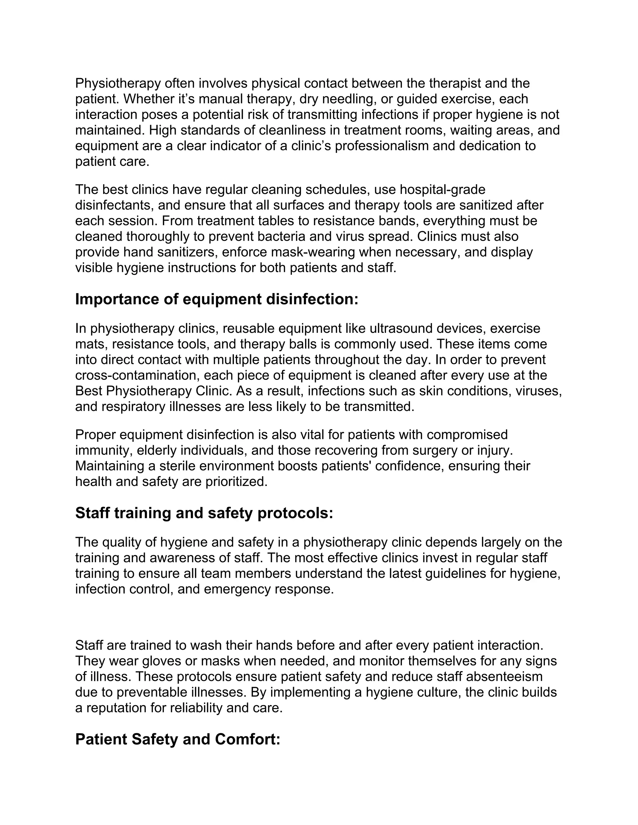 How Hygiene and Safety Is Important in the Best Physiotherapy Clinic_.docx