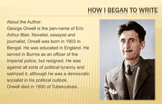 How I Began to Write | PPT