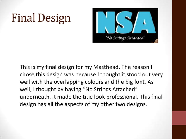 How i created my mast head | PPTX