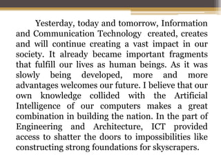 How ICT being used in engineering and architecture | PDF