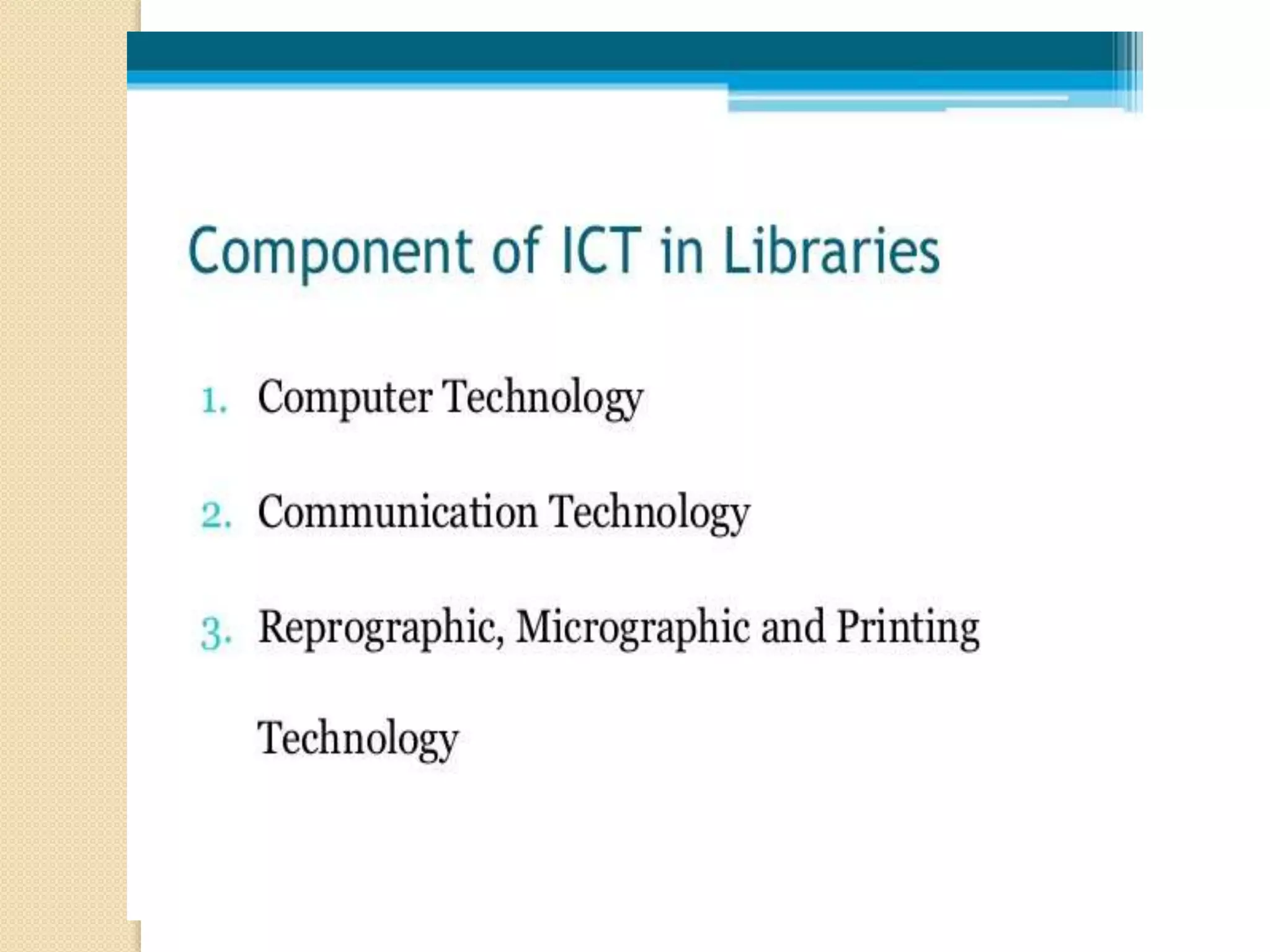 How ict used in libraries | PPTX