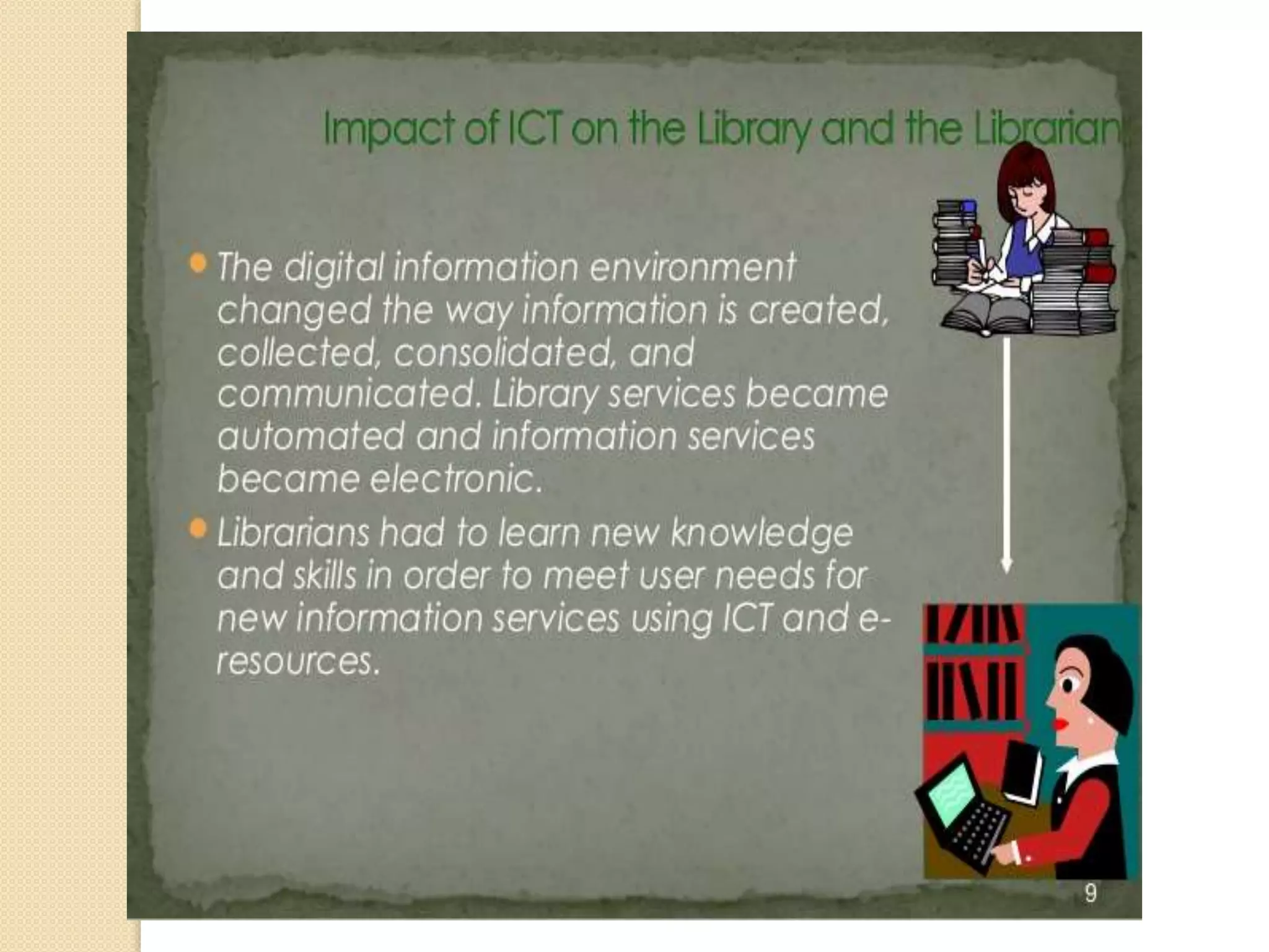 How ict used in libraries | PPTX