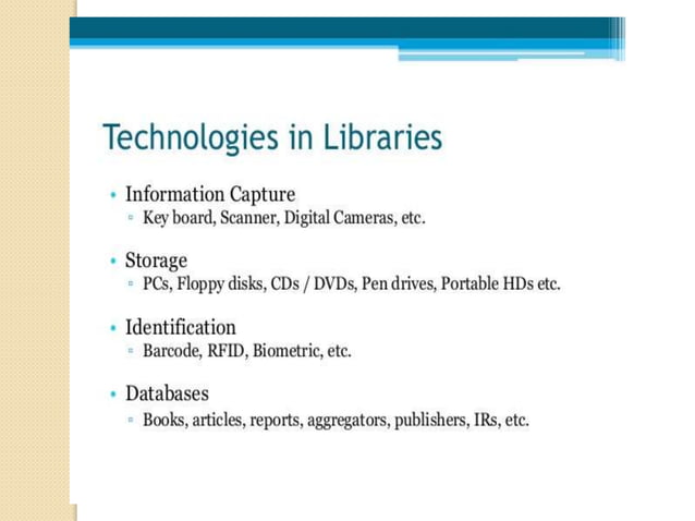 How ict used in libraries | PPTX