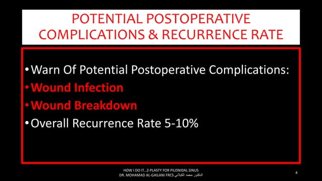 How I do it...Z-plasty for Pilonidal Sinus | PPTX