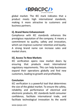 How IEC Verification is Shaping Global Markets.docx
