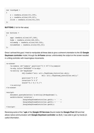 How I hacked the Google Daydream controller | PDF