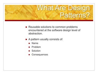 How I Learned To Apply Design Patterns | PPT