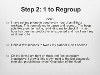 How I Manage My Day In 20 Minutes Or Less - By Maureen O'Connell | PPT
