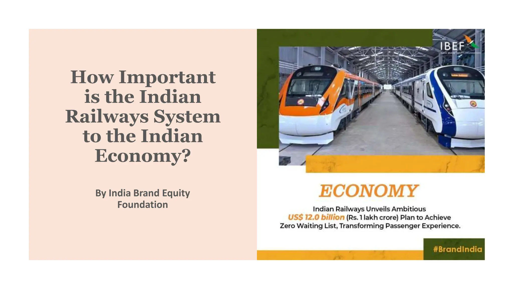 How Important is the Indian Railways System to the Indian Economy | PPTX
