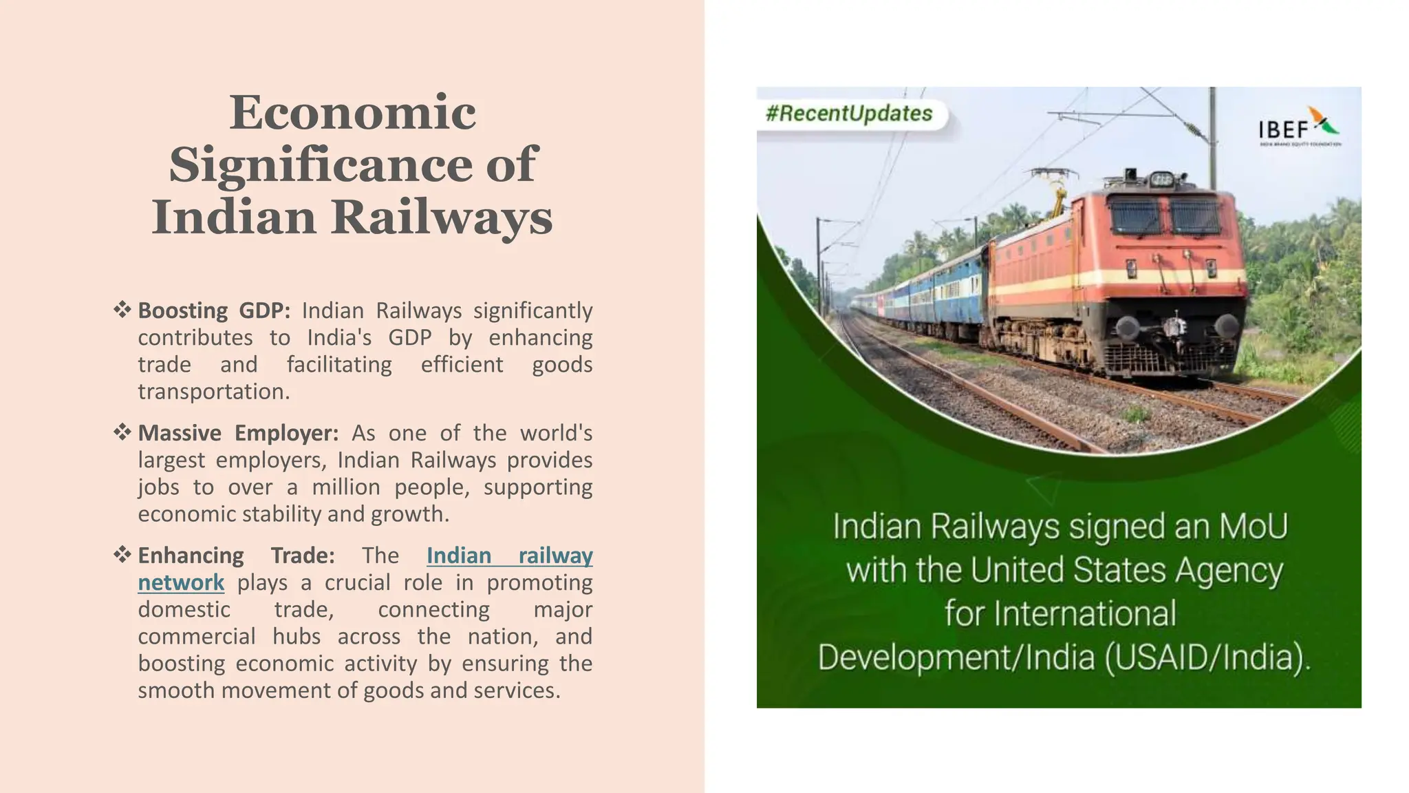 How Important is the Indian Railways System to the Indian Economy | PPTX