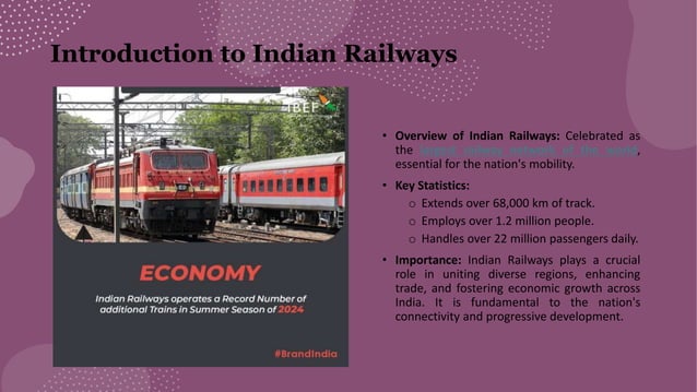 How Important is the Indian Railways System to the Indian Economy | PPTX