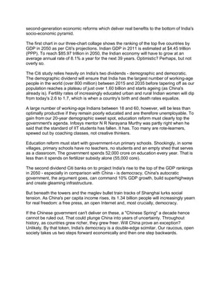 How india look like in 2050 | PDF