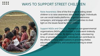 How Individuals can Support Street Children | PPT