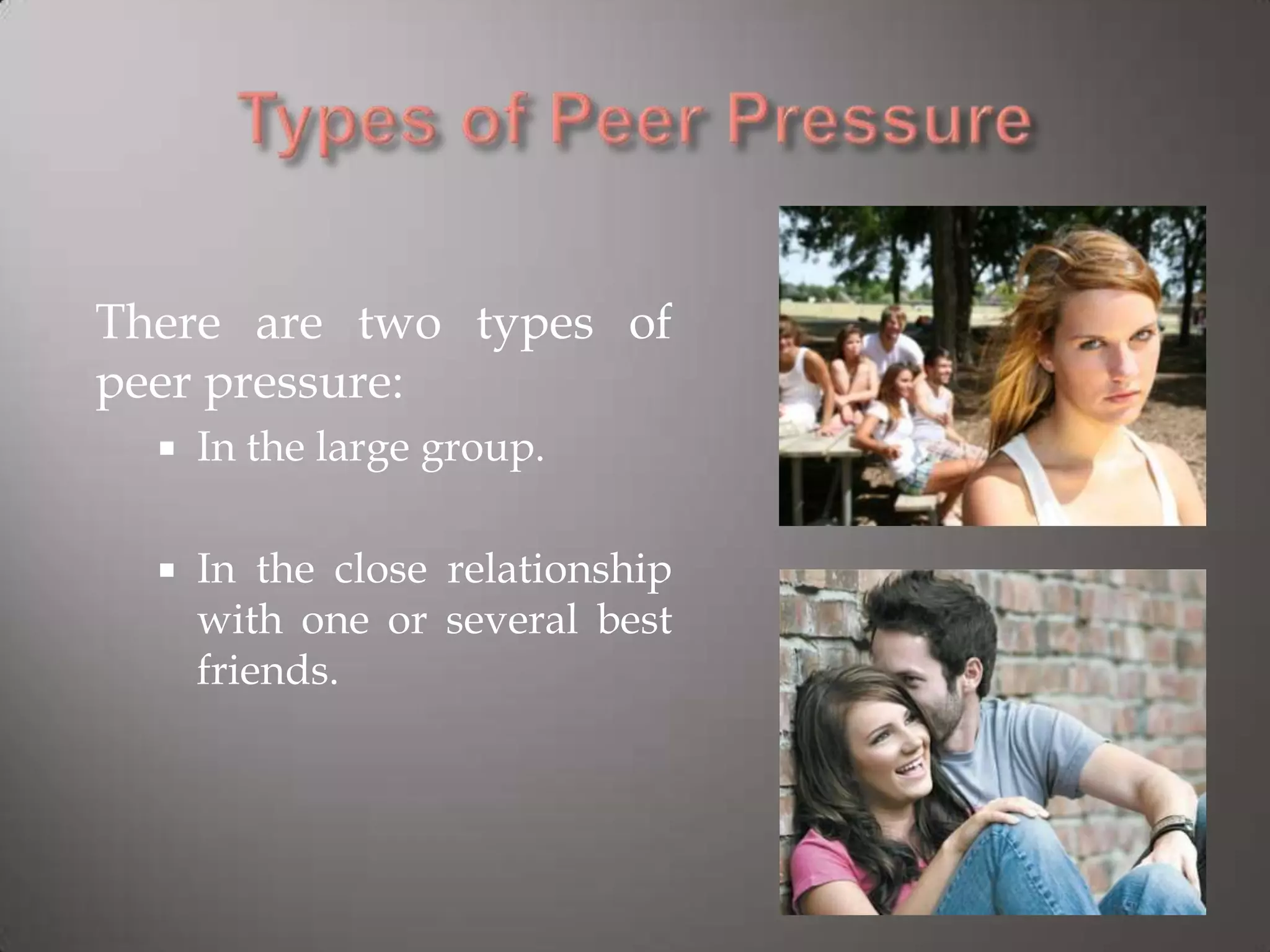 How influential can be peer pressure on teens | PPTX