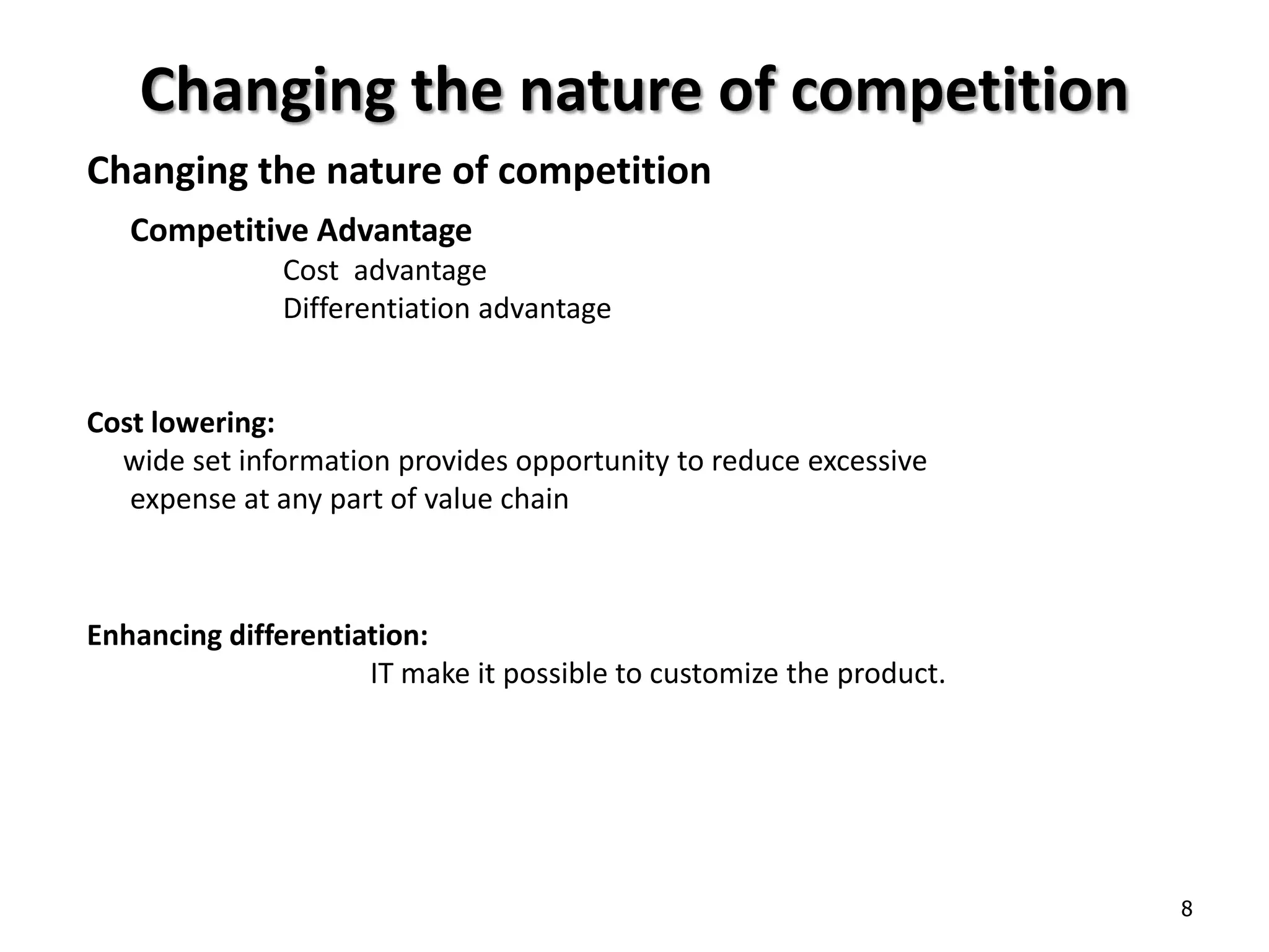 How information gives you competitive advantage | PPTX
