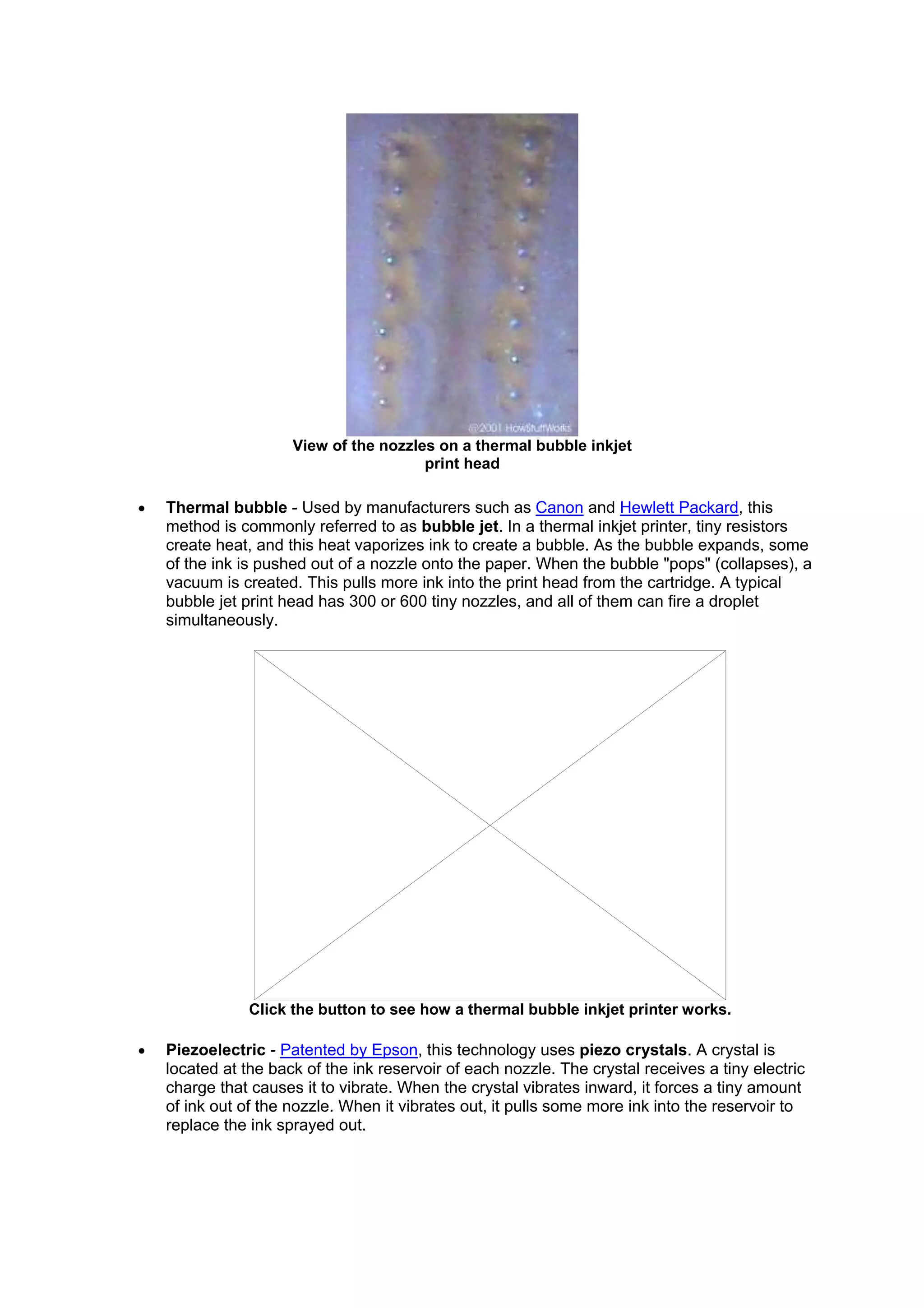How inkjet printers work | PDF