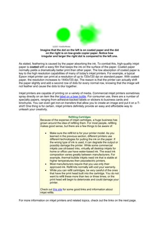 How inkjet printers work | PDF