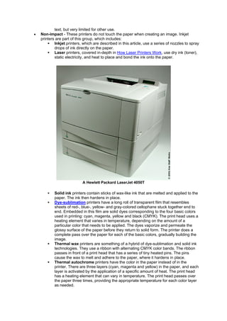 How inkjet printers work | PDF