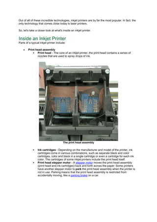 How inkjet printers work | PDF