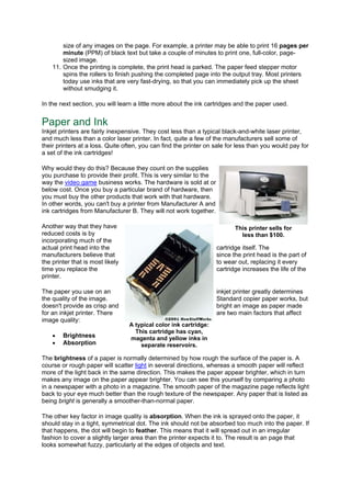 How inkjet printers work | PDF