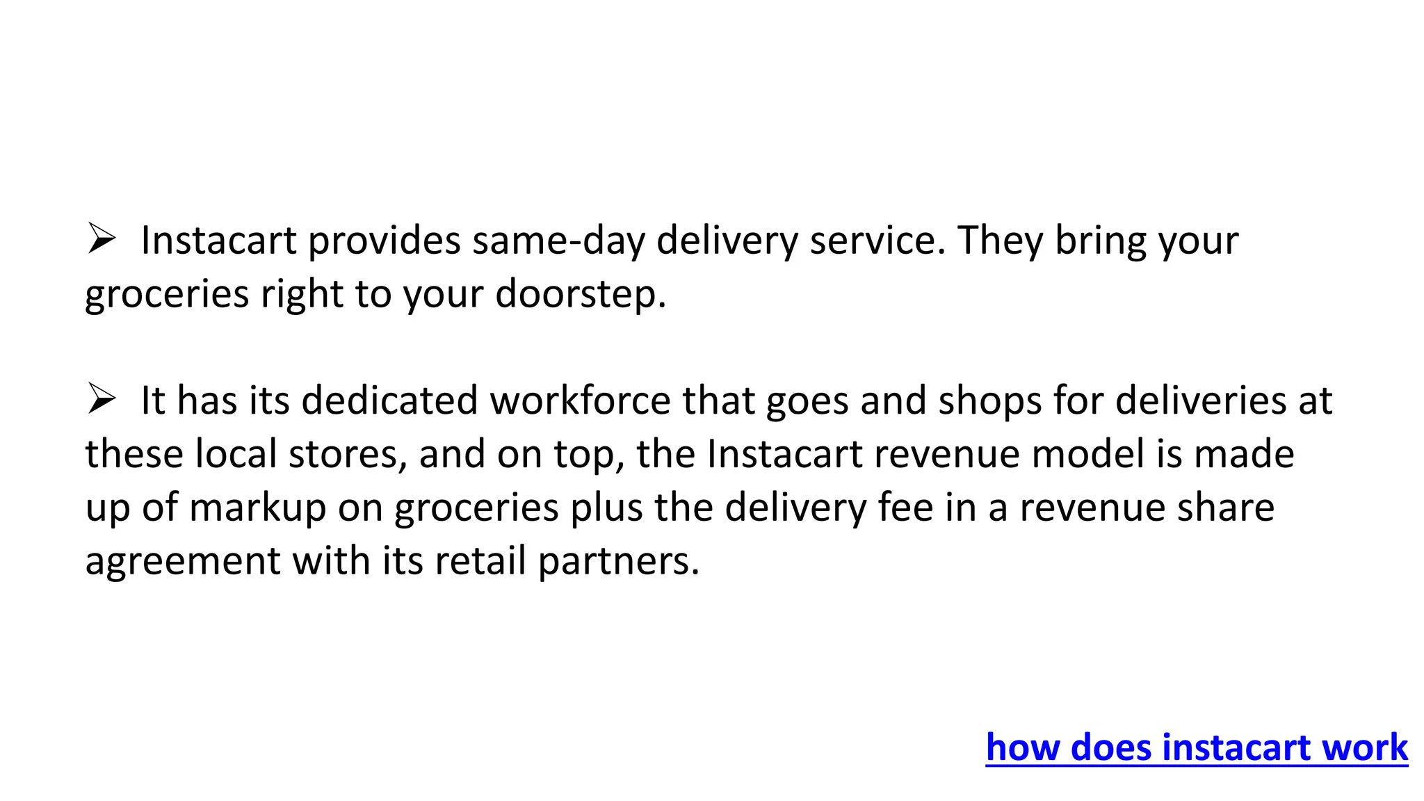 How does Instacart Works | PPTX
