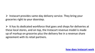 How does Instacart Works | PPTX