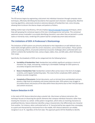 How Intelligent Character Recognition (ICR) is Overcoming OCR Limitations in Document ...