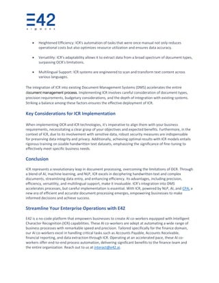 How Intelligent Character Recognition (ICR) is Overcoming OCR Limitations in Document ...