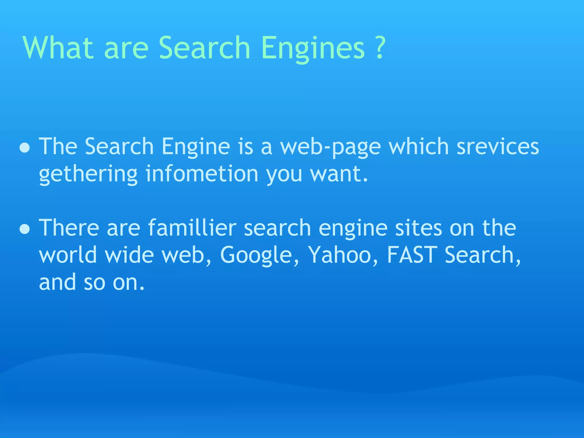 How Internet Serch Engins Work | PDF