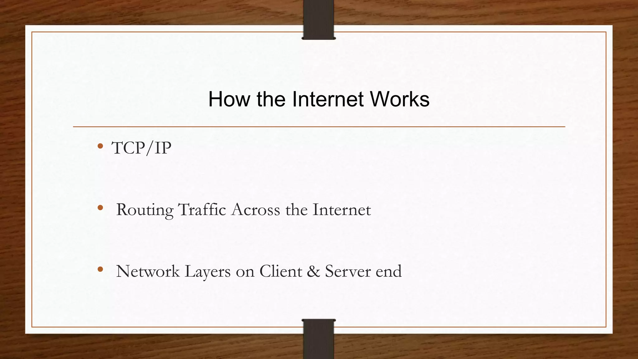 How internet works | PPTX
