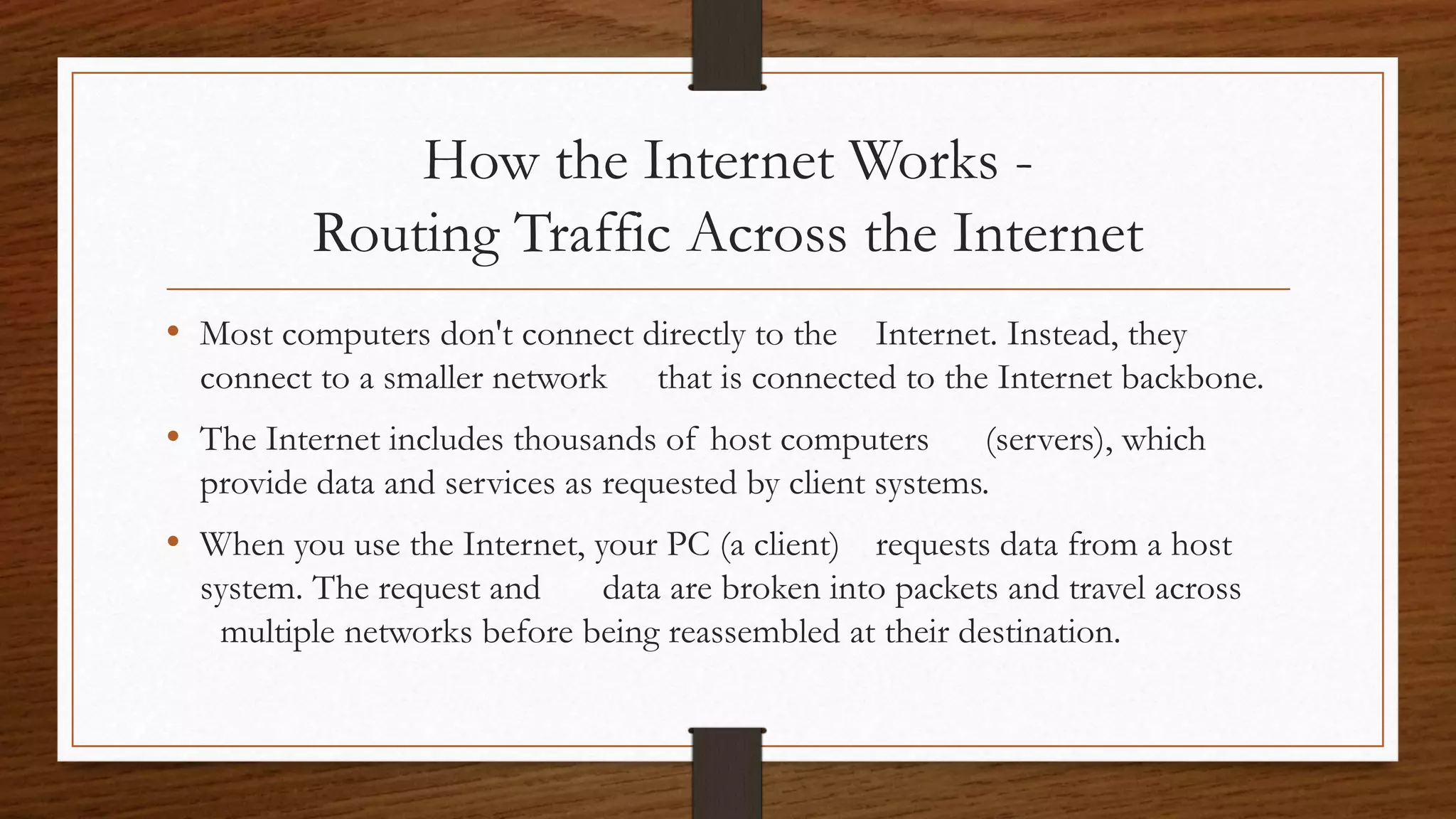 How internet works | PPTX