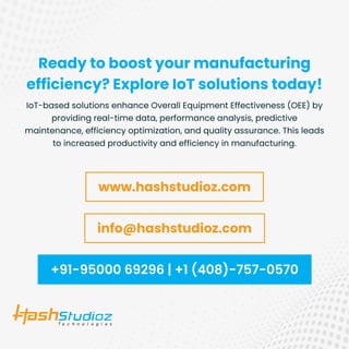 How IoT-Based Solutions Monitor OEE in Machines | PDF