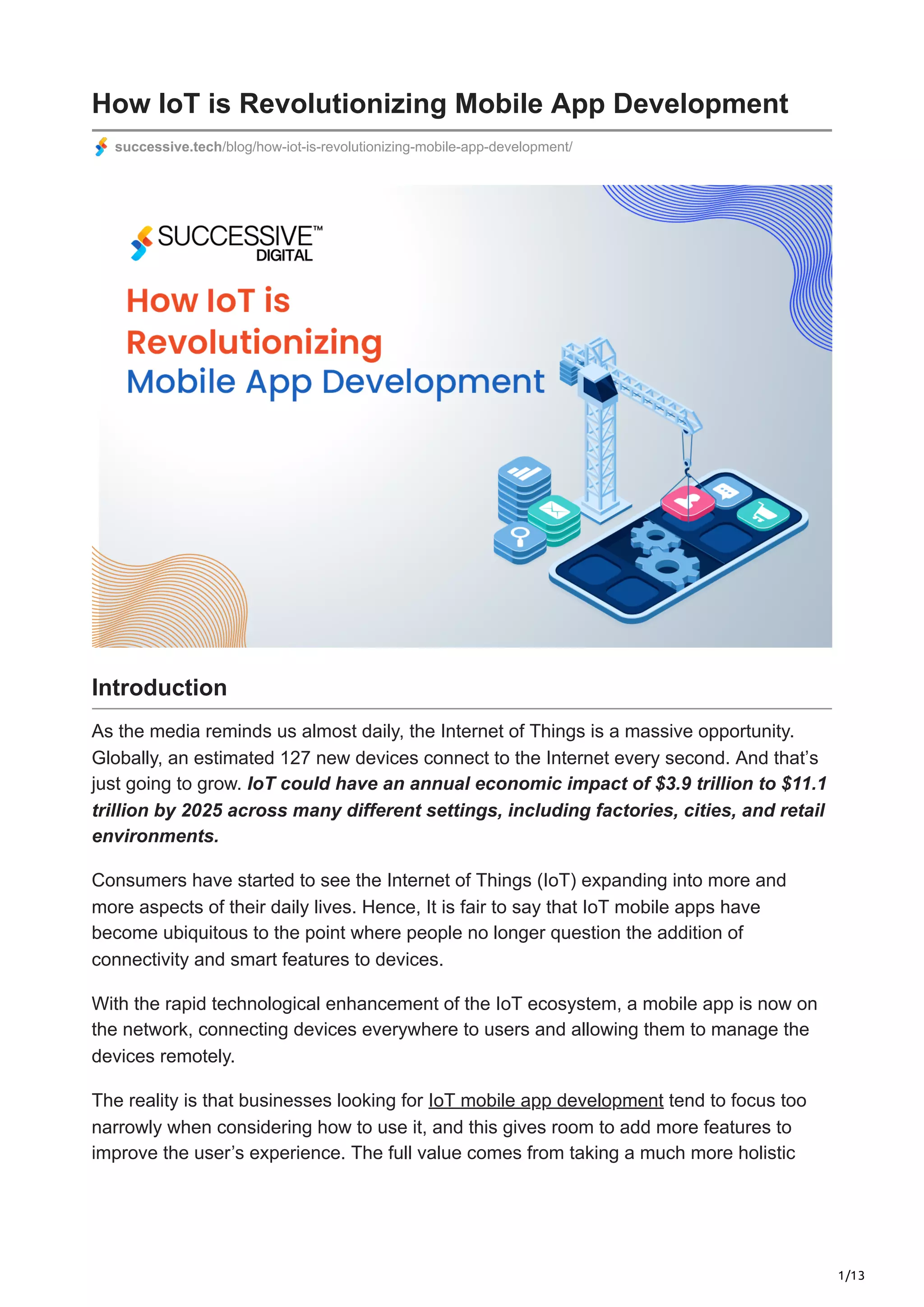 How IoT is Revolutionizing Mobile App Development.pdf