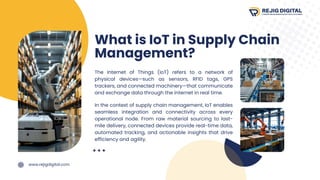 How IoT Technology Enhances Supply Chain Efficiency and Management | PDF