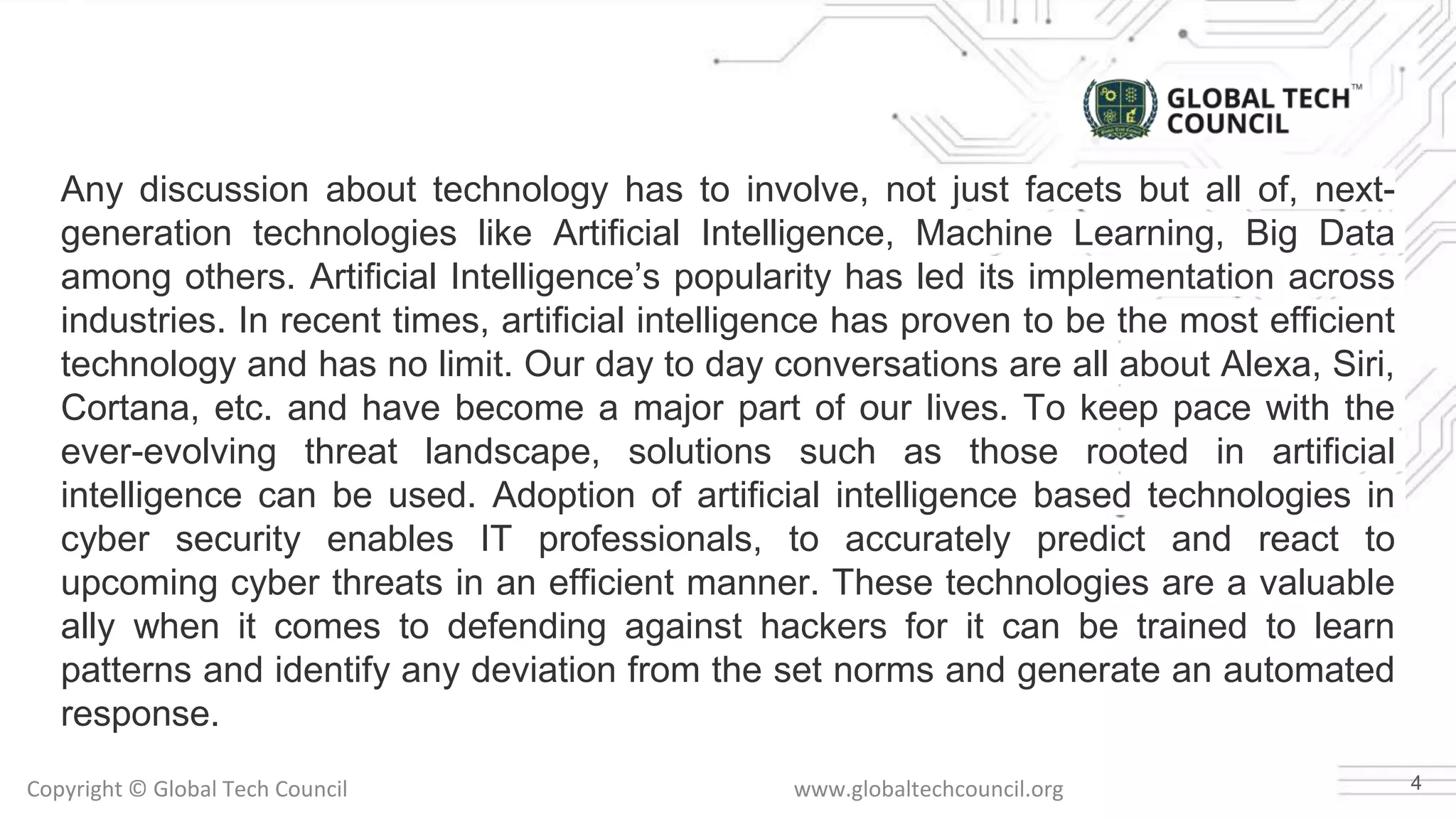 How is ai important to the future of cyber security | PPTX