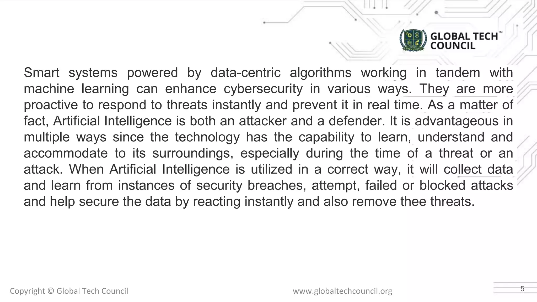 How is ai important to the future of cyber security | PPTX